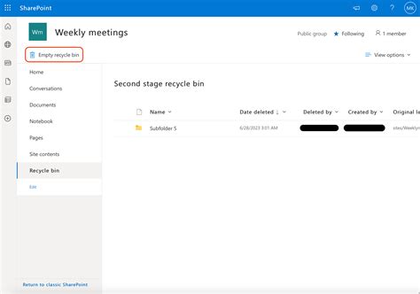 SharePoint Recycle Bin Complete User Guide Master Data Skills AI