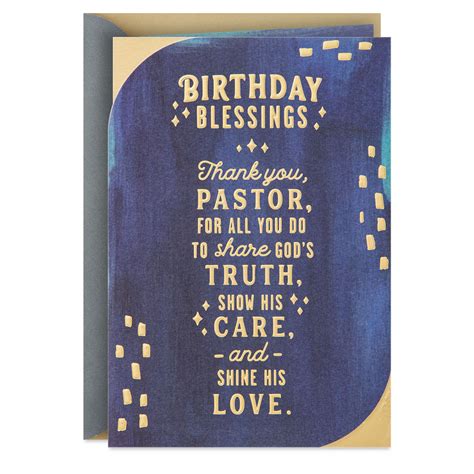 Thank You For All You Do Religious Birthday Card For Pastor Gonakart