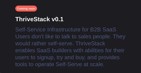 Jagan Jonnala On Linkedin Thrivestack V01 Product Information Latest Updates And Reviews