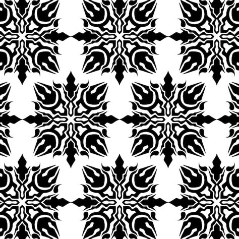 Premium Vector Geometric Cool Abstract Floral Pattern