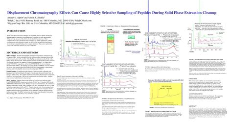 Ppt Displacement Chromatography Effects Can Cause Highly Selective