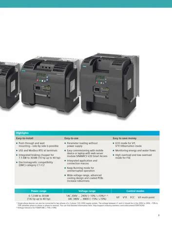 Siemens Sinamics V20 Single Phase 1 Hp Vfdac Drive At Rs 8635