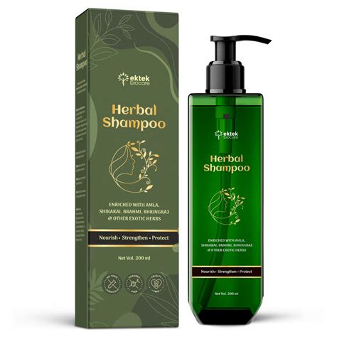 Herbal Shampoo Ayurvedic Hair Shampoo 200ml Pack Of 2 Ek Tek Pharma