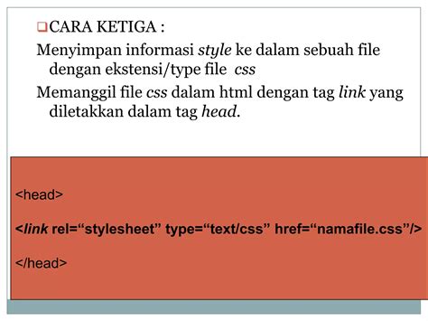 Pengenalan Css Ppt