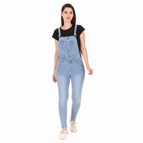 Cotton Full Length Casual Wear Ladies Dungarees Size Medium At Rs 390