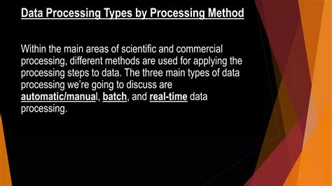 Data Processing And Its Types Pptx