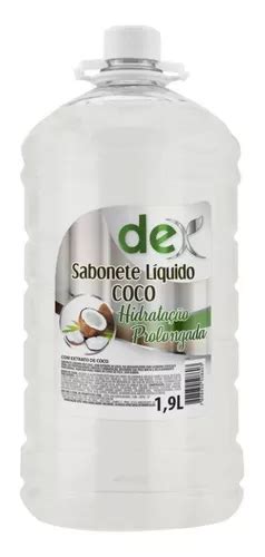 sabonete líquido galão coco hidratação prolongada dex 1 9l mercadolivre