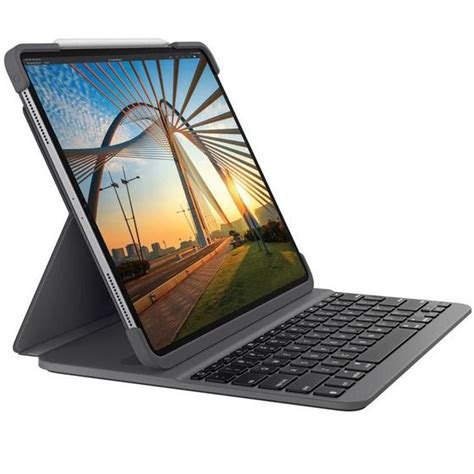 Capa Teclado Logitech para iPad Pro 12 9 3ª e 4ª geração Slim Folio