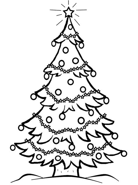 Dibujos de Árboles de Navidad para colorear e imprimir