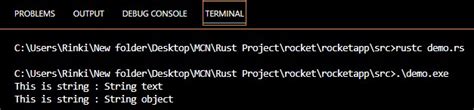 strings in rust
