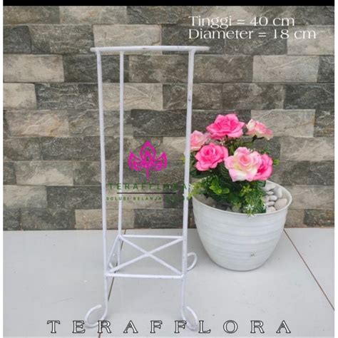 Jual STANDING RAK POT TUNGGAL BESI HIAS TANAMAN RAK POT BUNGA BESI Shopee Indonesia