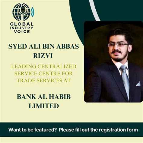 Syed Ali Bin Abbas Rizvi On Linkedin Bank Bankalhabib Banker