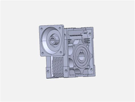 Nmrv050方形法兰铝合金减速机3d模型免费下载 诠世工业模型下载 3dsource零件库