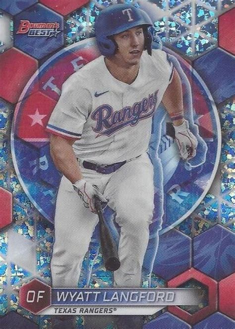 Wyatt Langford 2023 Bowman S Best TP 30 Top Prospects Mini Diamond