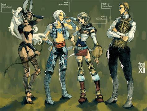 Fran Ashelia Bnargin Dalmasca Vaan And Balthier Final Fantasy And
