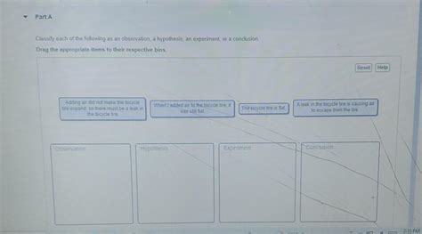 Solved Classify Each Of The Following As An Observation A Chegg