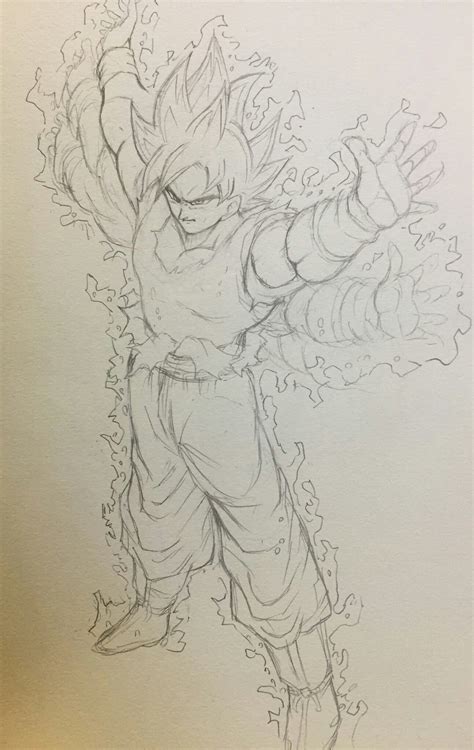 Goku Sketch Drawing At Getdrawings Free Download