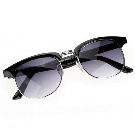 Vintage Style Unisex Metal Frame Plastic Temple Round Sunglasses May