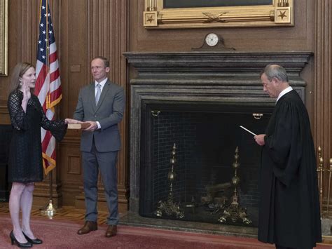 New Justice Barrett Faces Motion To Recuse In Election Case NPR