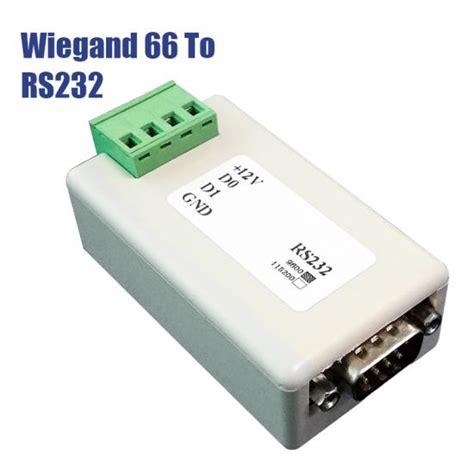 Wiegand 66 Converter Into Rs232 Intelligent Access Control System S4a