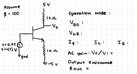 Solved Determine Whether The Transistor Is In Cut Off Saturation Or Active Mode Calculate