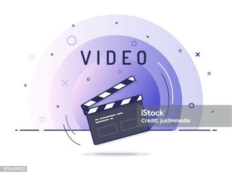 영화 클 래퍼 보드 아이콘 개념입니다 장치 비디오 영화 추 장비를 제작 하는 영화 연결에 대한 스톡 벡터 아트 및 기타 이미지 연결 3차원 형태 Performing