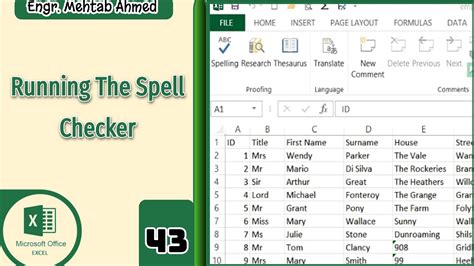 How To Spell Check In Microsoft Excel Spell Check In Excel Spelling