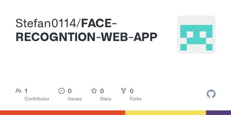 github stefan0114 face recogntion web app