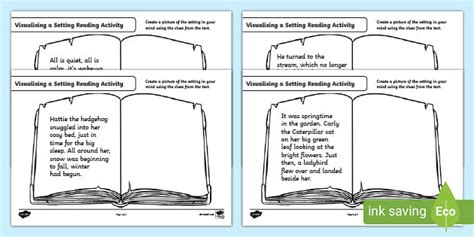 Visualising A Setting Reading Activity Cfe Twinkl
