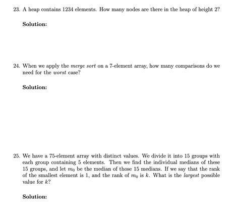Solved 23 A Heap Contains 1234 Elements How Many Nodes Are