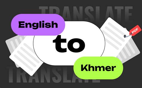 Translate English To Khmer In Pdfs Free Translators Provided