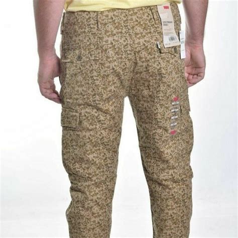 Levis Pants Levis Slim Straight Cargo Pants Khaki Camo Poshmark