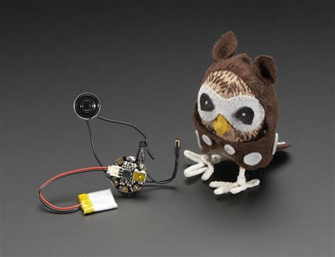 arduino code chirping plush owl toy adafruit learning system