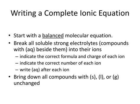 Ppt Net Ionic Equations Powerpoint Presentation Free Download Id