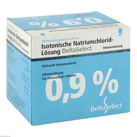 ISOTONISCHE NaCl DELTAMEDICA Inf Lsg Pl X Ml Preisvergleich PZN