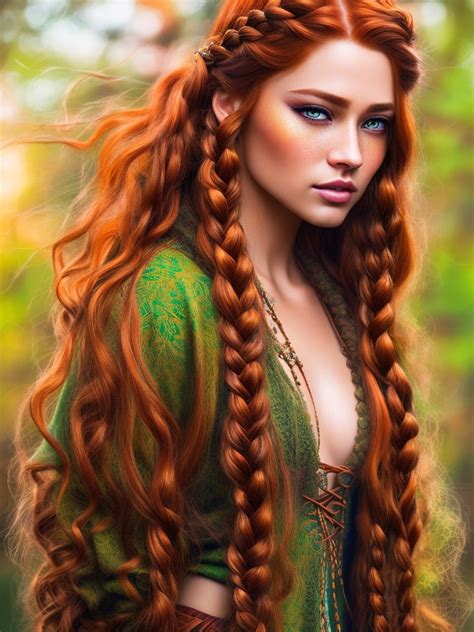 Rpg 40 A Stunningly Beautiful Human Female Druid W By Jaredsyn On