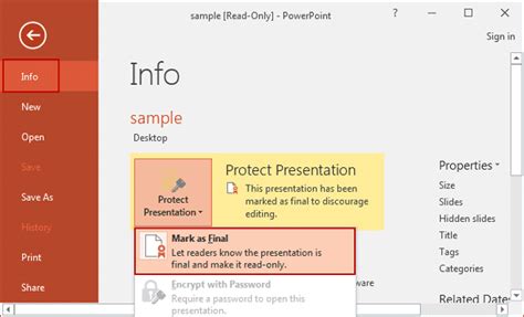 How To Edit Encrypted And Read Only Powerpoint 2016 Presentation
