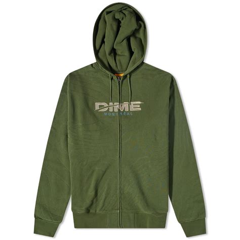 Dime Speedy Zip Hoodie Forest End