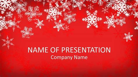 Snowflakes Powerpoint Template