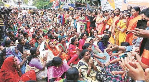 Sabarimala As Protests Mount Cpim Congress Want Dialogue Before