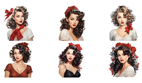 Premium Psd Christmas Pin Up Girl Vintage