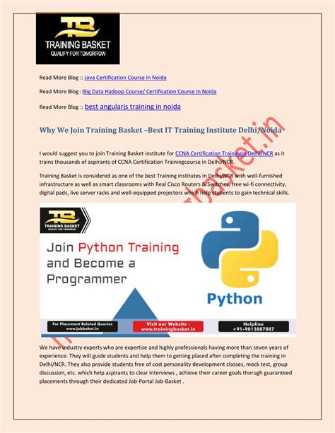 ppt best python training in noida python training institute 2018