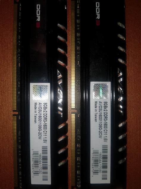 Trade 4 Sticks DDR3 2x2 2gig And 2x1 Gig For 2x8 H Ard Forum