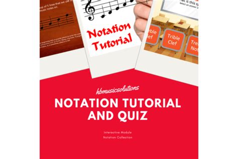 notation tutorial and quiz interactive module graphic by