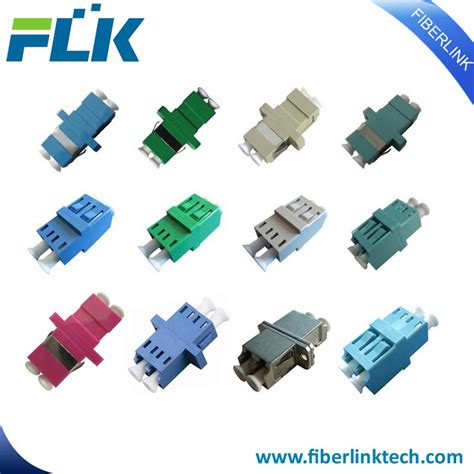 Ftth Fiber Optical Sm Mm Apc Pc Connector Lc Duplex Fiber Optic Adaptor Sm Mm Fiber Optic