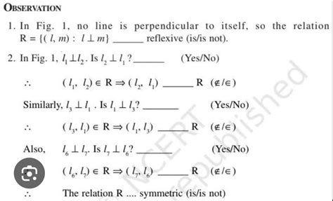 Observation In Fig 1 No Line Is Perpendicular To Itself So The Relatio