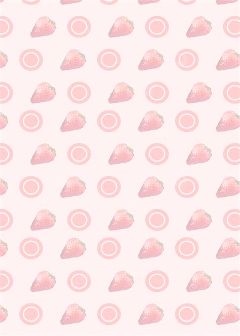 Pink Fashion Strawberry Cute Texture Background Pink Fashion Cute