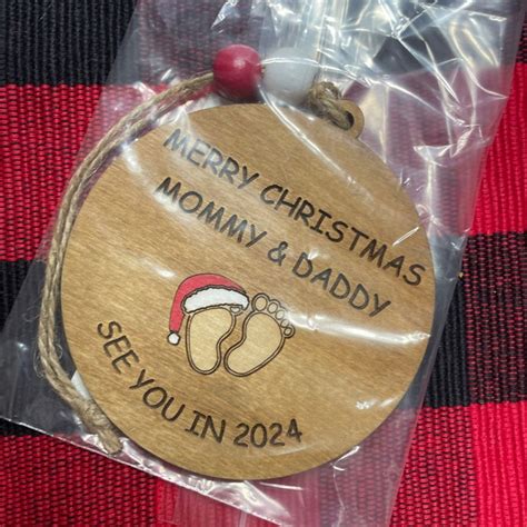 Merry Christmas Mommy And Daddy See You In 2025 Christmas Tree Ornament