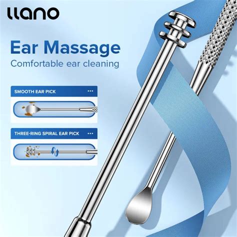 Llano Ear Cleaner Double End Ear Wax Remover Stainless Steel Ear Wax