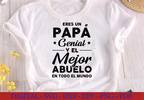 Eres Un Papa Genial Y El Mejor Abuelo En Todo El Mundo Cricut Etsy